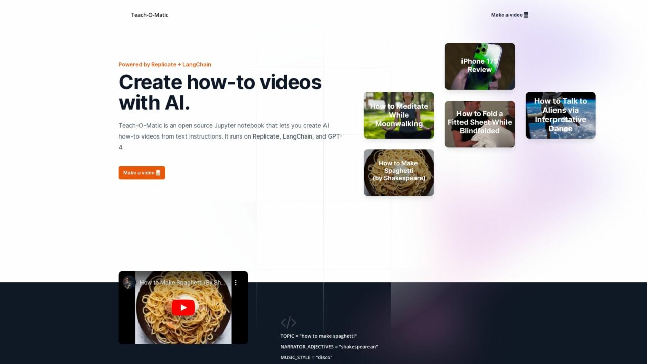 Teach-O-Matic | AI How-to Videos for Learning | Futureen