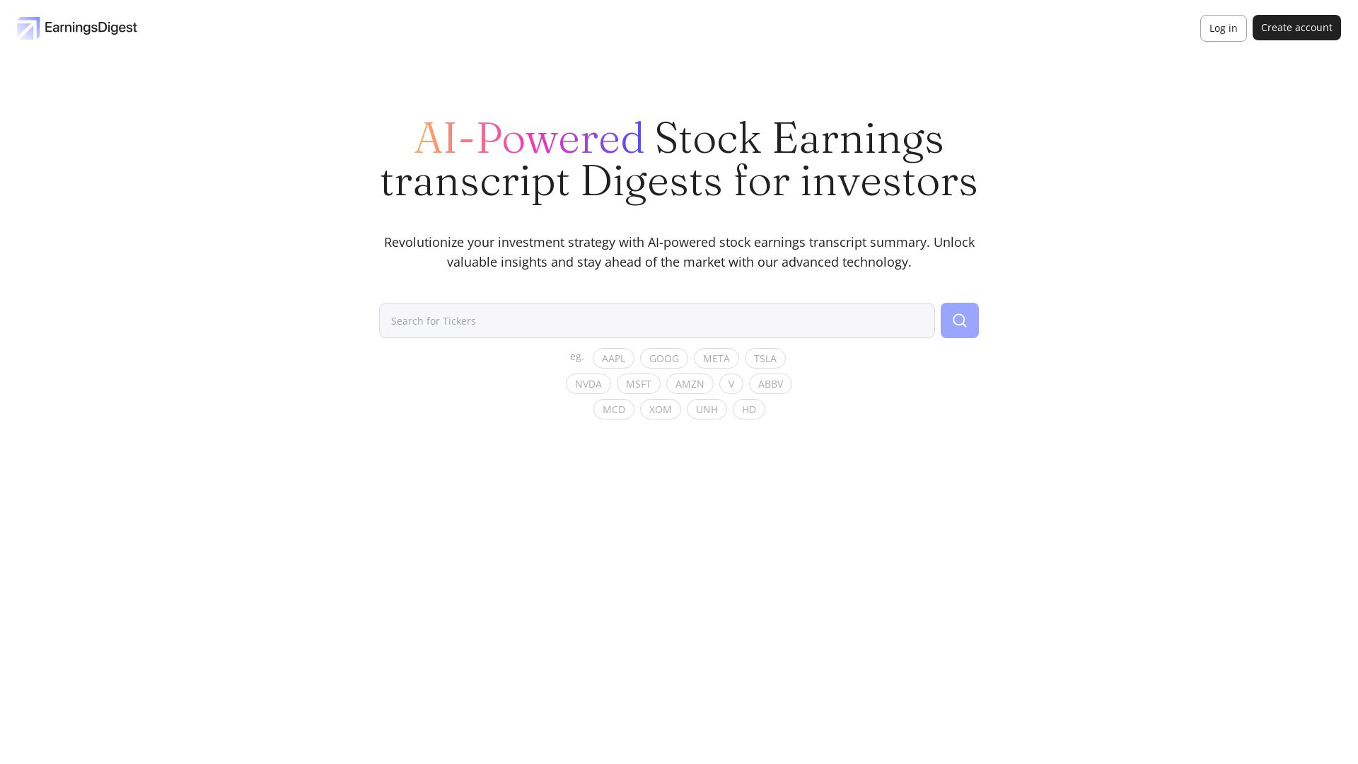 EarningsDigest | Revolutionize Stock Earnings Analysis | Futureen