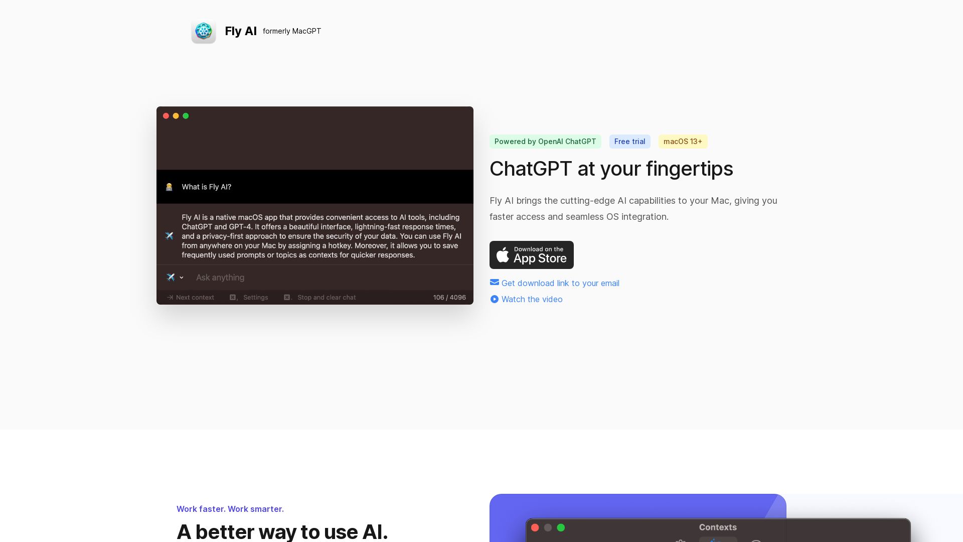 Fly AI | Top macOS Tool for ChatGPT | Futureen