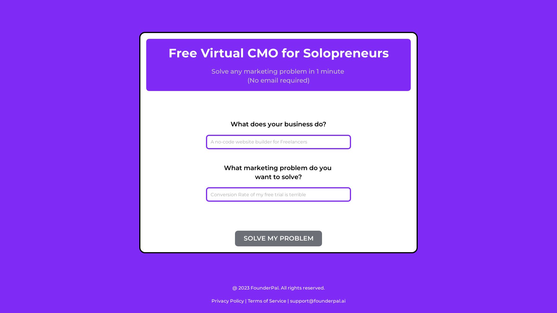 FounderPal.ai | Virtual CMO Solve Marketing Issues Fast | Futureen