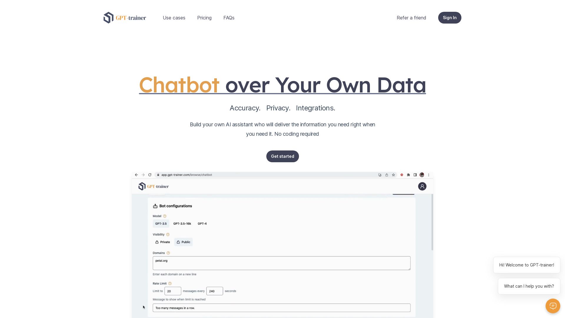 GPT-trainer | Create Your Own ChatGPT | Futureen