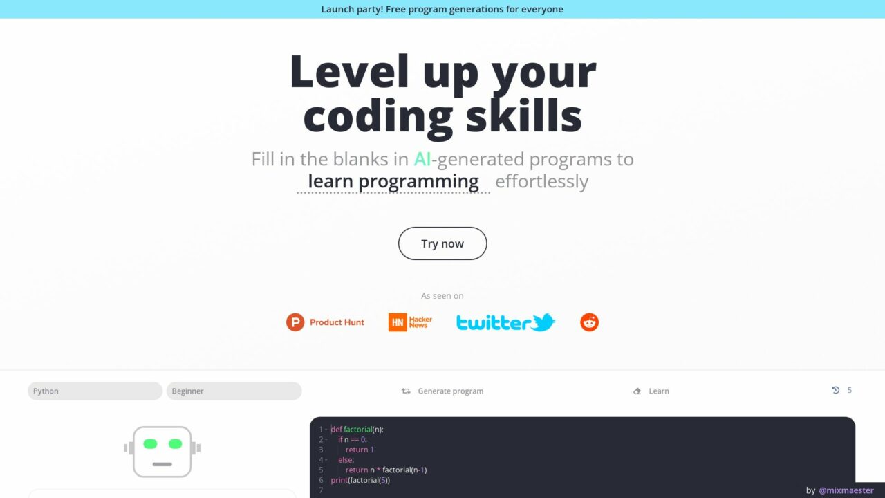 Hackerman.AI 🚀 Level up your coding skills with AI-generated programs | Futureen
