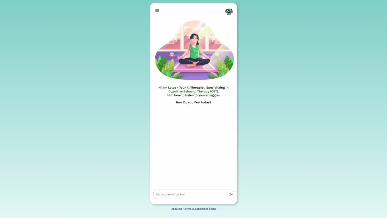 Lotus Therapy | Free Online AI Therapist for Behavior | Futureen