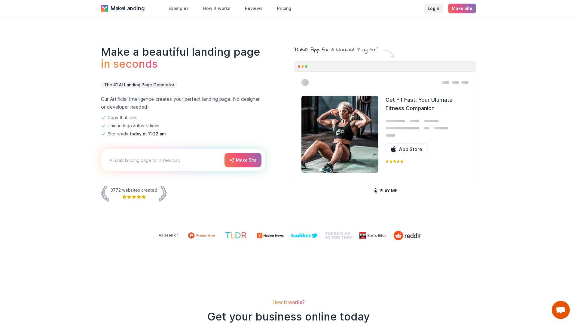 Makelanding.ai | Build Stunning Landing Pages Quickly with AI | Futureen
