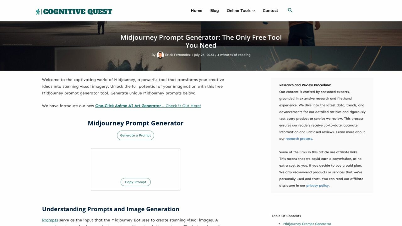Midjourney Prompt Generator | Your Essential Free Tool | Futureen