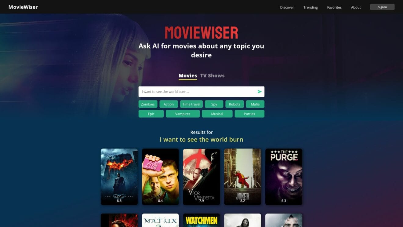 Moviewiser 🎥 Personalized Movie & TV Show Recommendations | Futureen
