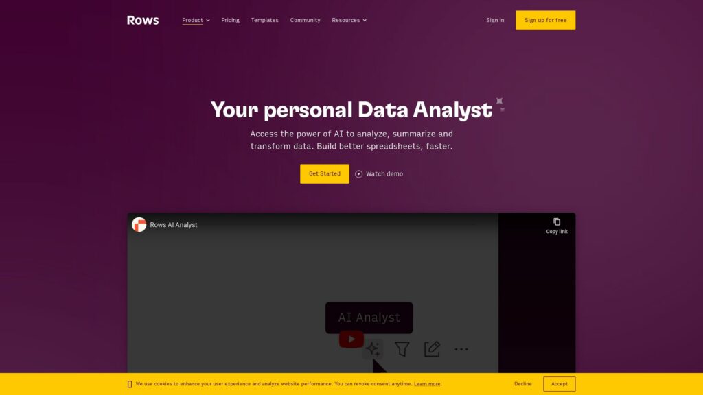 Rows AI ???? Transform Data with the Power of AI | Futureen