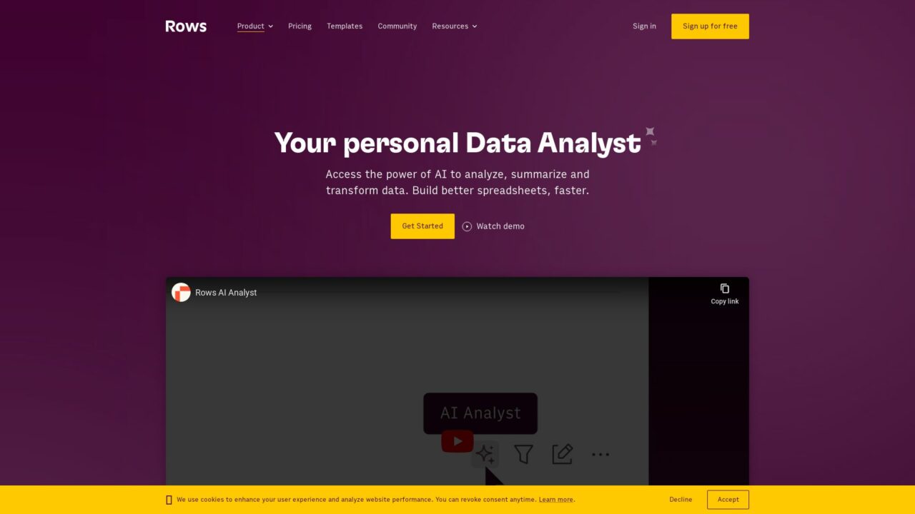 Rows AI ???? Transform Data with the Power of AI | Futureen
