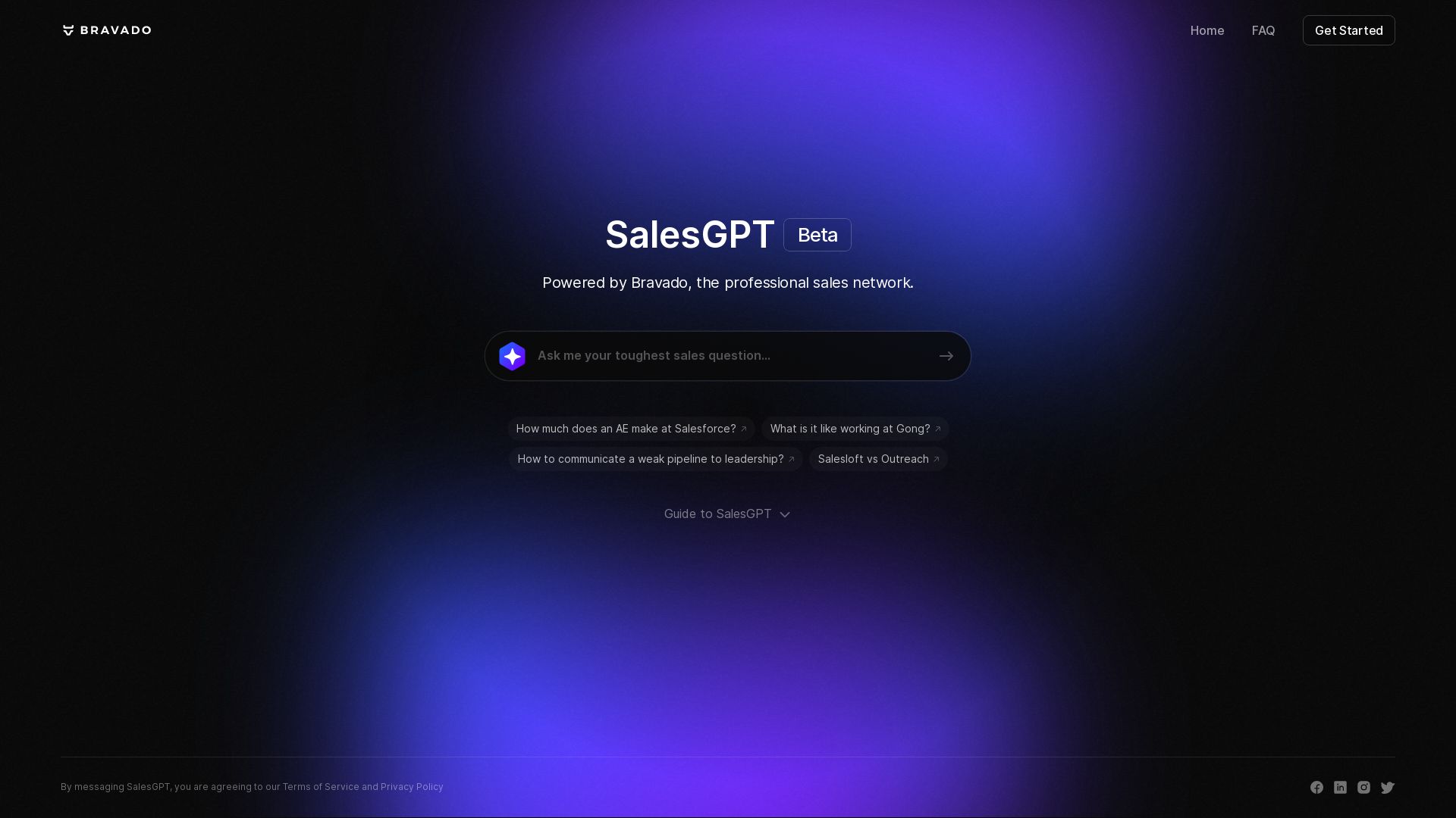 SalesGPT | AI Sales Engine by Bravado | Futureen