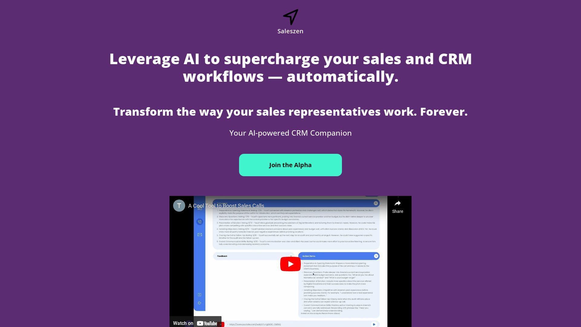 Sales Zen | AI Coaching to Empower Your Sales Reps | Futureen