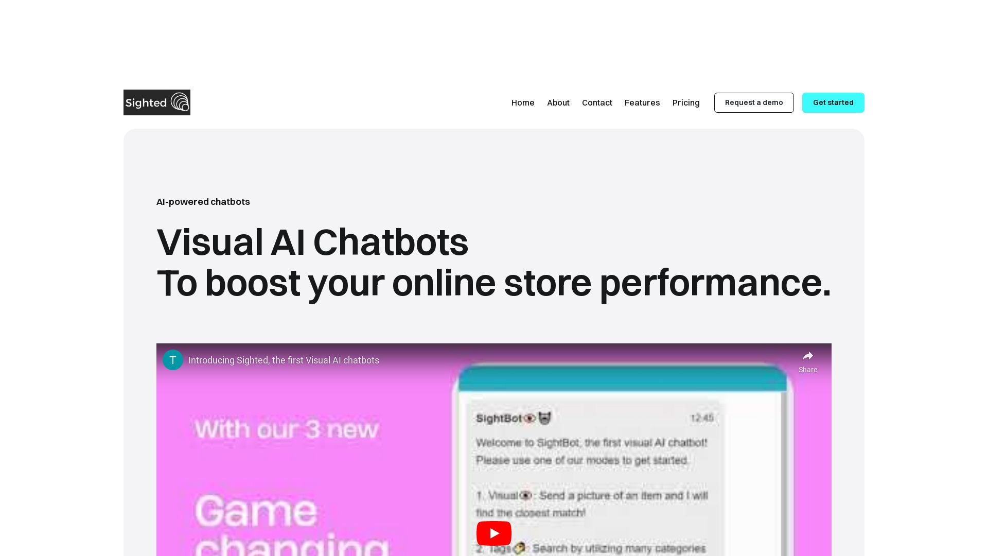 Sighted | Enhanced Store Search and Recommendations | Futureen