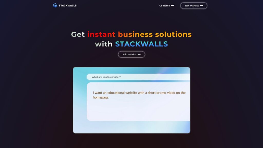 StackWalls.com | Join the waitlist for an AI freelancing marketplace | Futureen