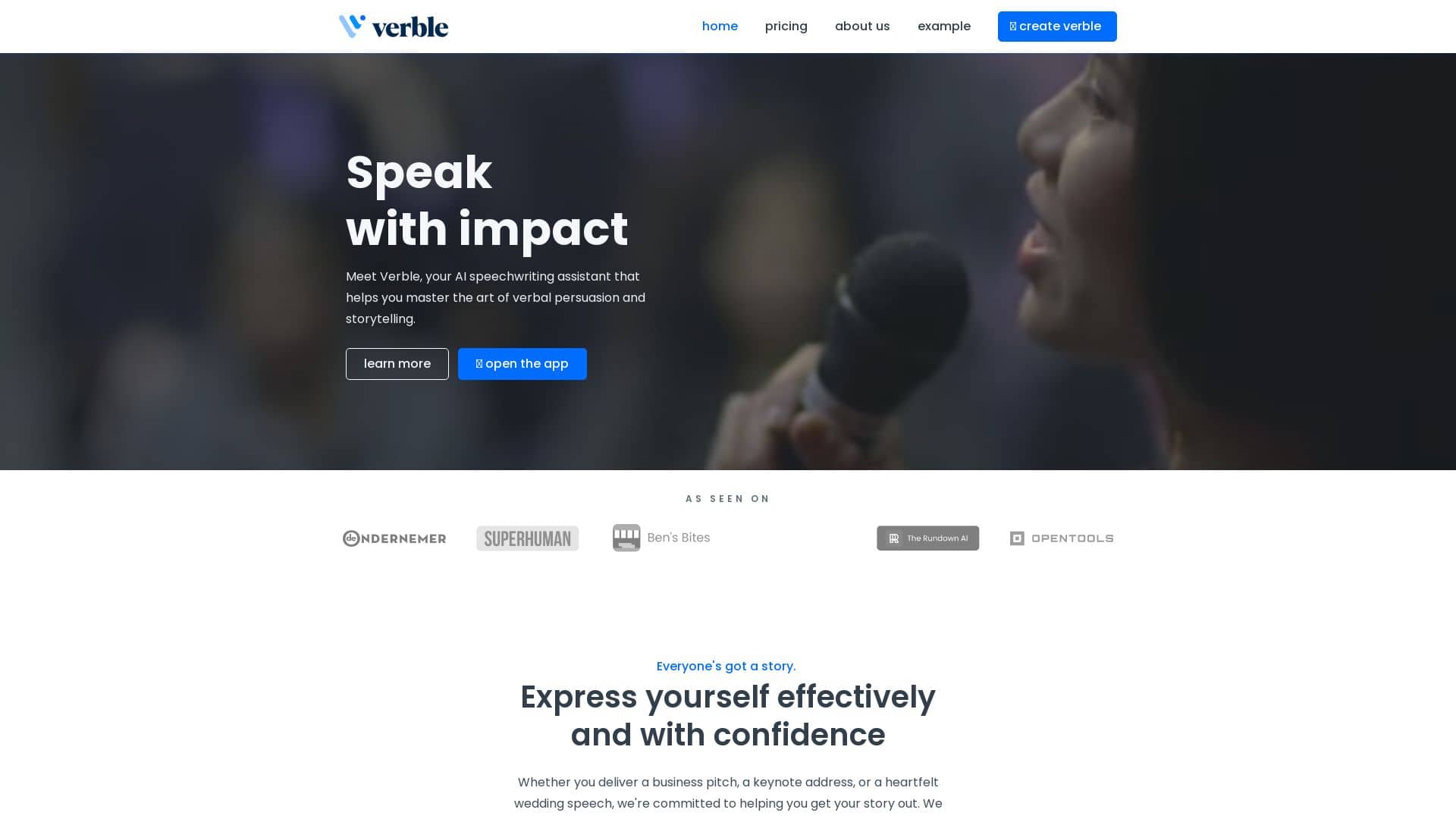 Verble.app | Boost Your Speeches with AI Guidance | Futureen
