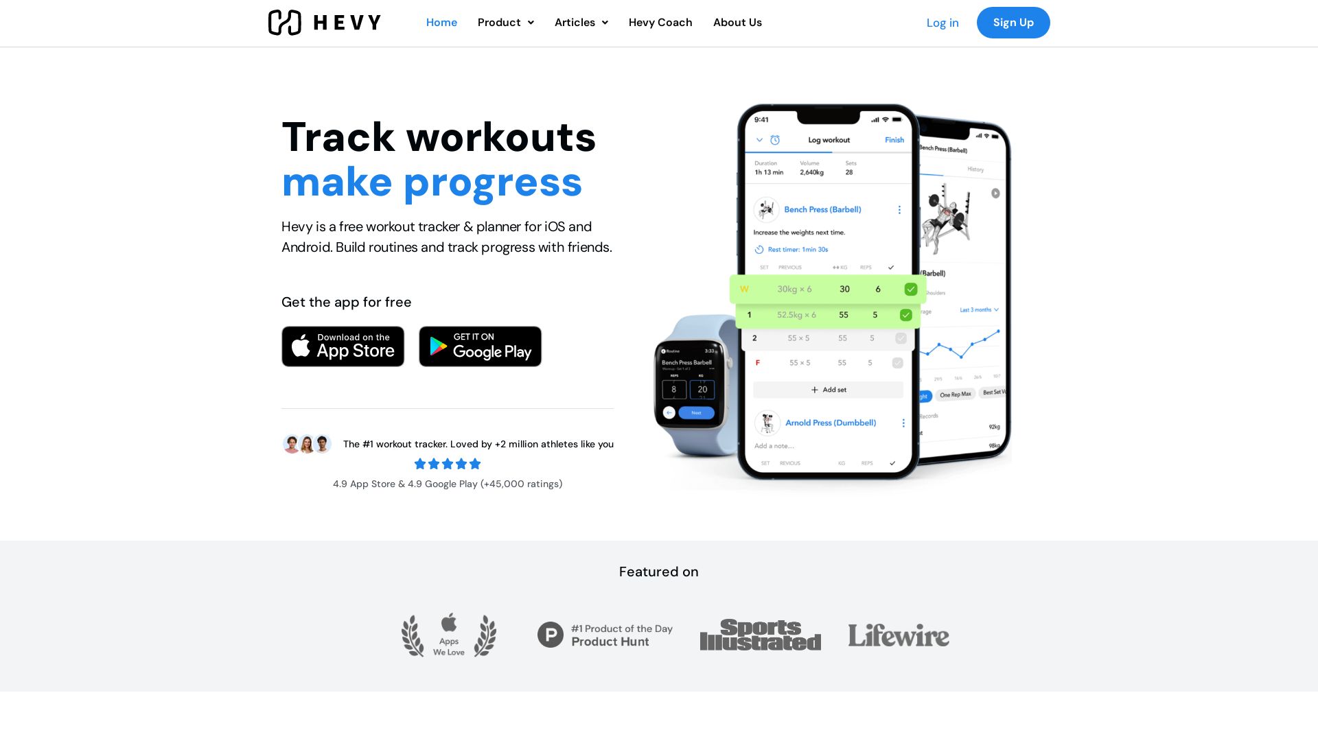 Hevy | Top Workout Tracker and Planner App | Futureen