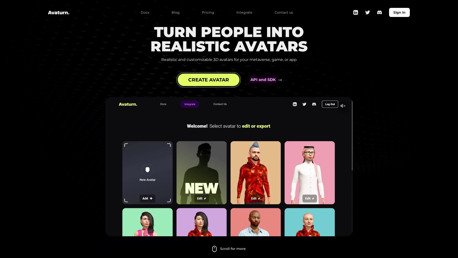 Avaturn | Realistic 3D Avatar Creator Customize and Export! | Futureen