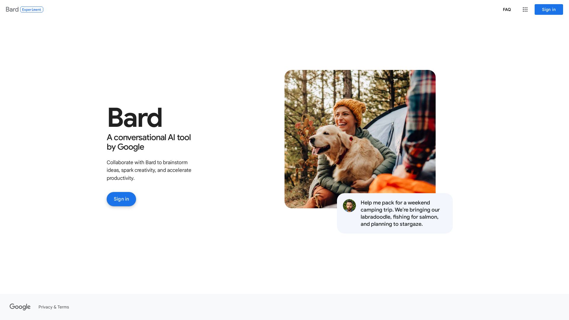 Bard | Collaborative AI Tool for Generating Ideas | Futureen