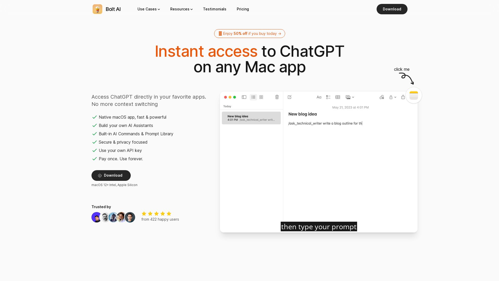 BoltAI | ChatGPT macOS Client - Download Now! | Futureen