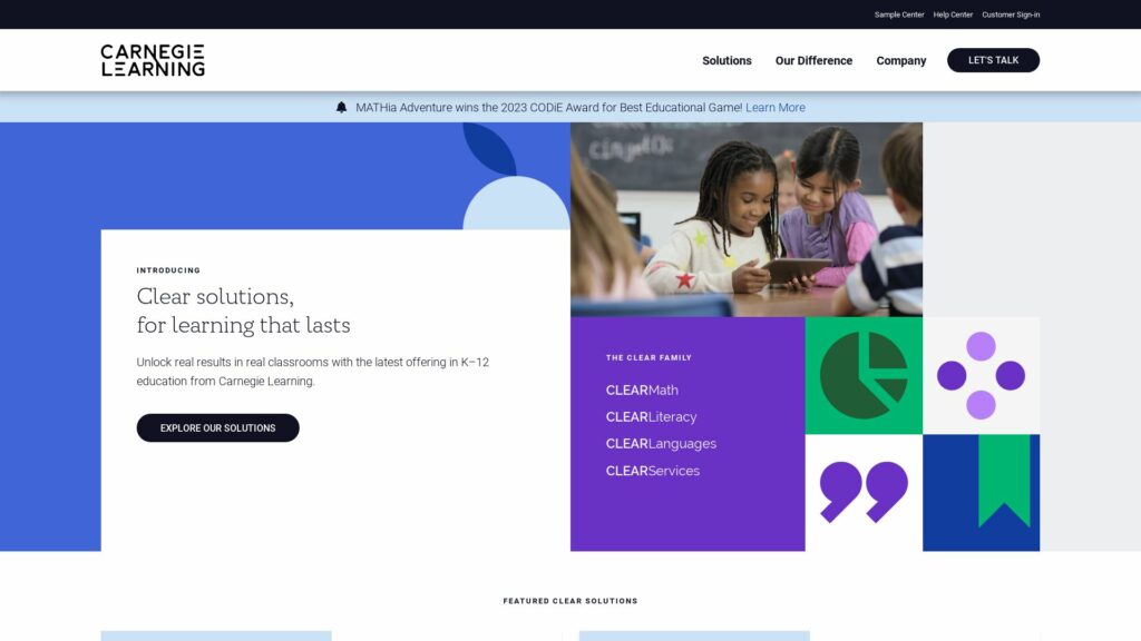 Carnegie Learning 📚 Innovative K-12 Education Solutions Provider | Futureen
