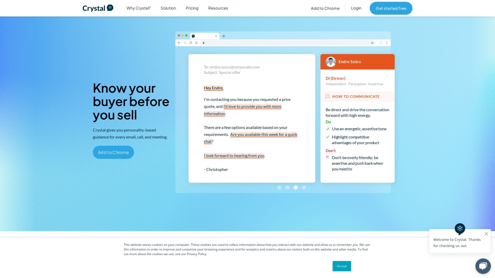 Crystal | DISC Personality Profiles for Sales Success | Futureen