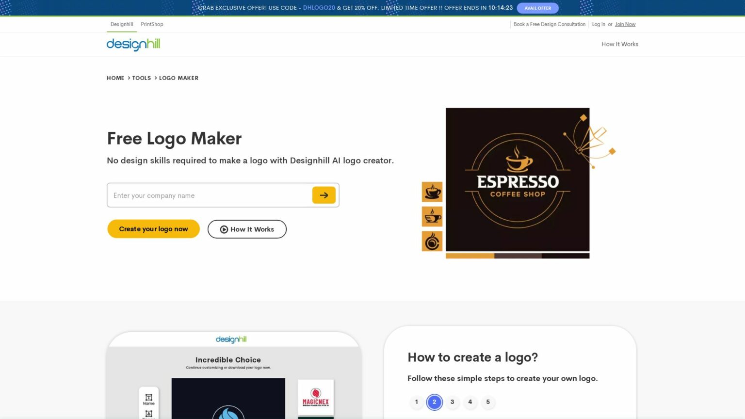 Logo Maker | Create Free Logos with Designhill | Futureen