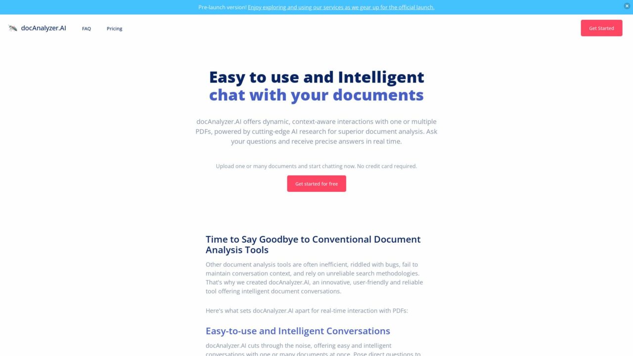 docAnalyzer.AI 📄 Dive into your PDFs with AI-powered chat | Futureen