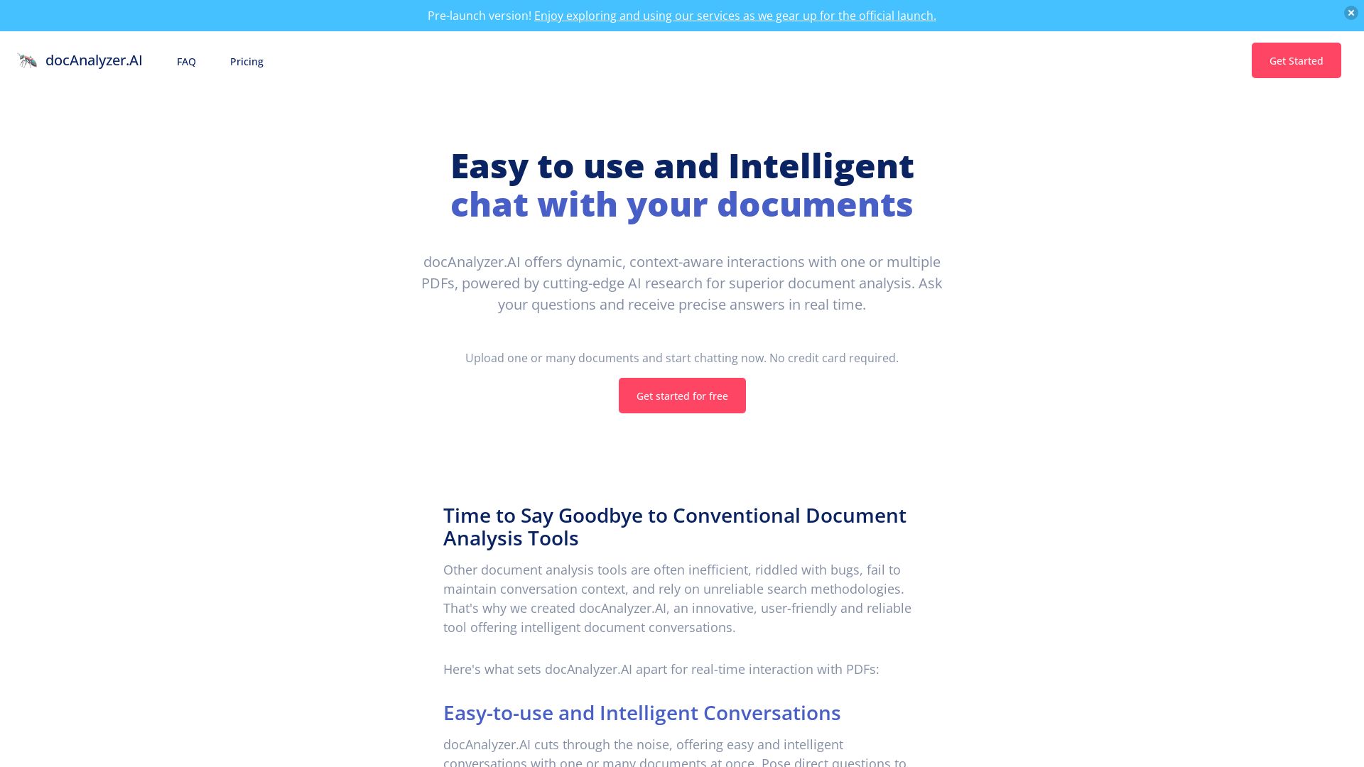 docAnalyzer.AI | Chat with AI to Analyze Your PDFs | Futureen
