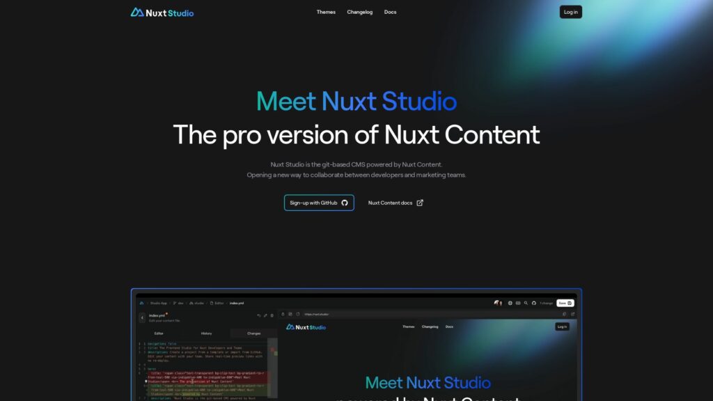 Nuxt Studio | Pro Git-based CMS for Content Teams | Futureen