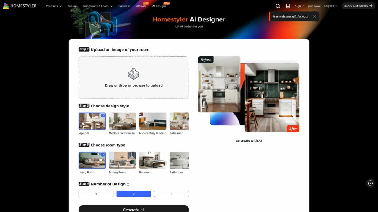 Homestyler AI | Your Smart Home Design Assistant | Futureen