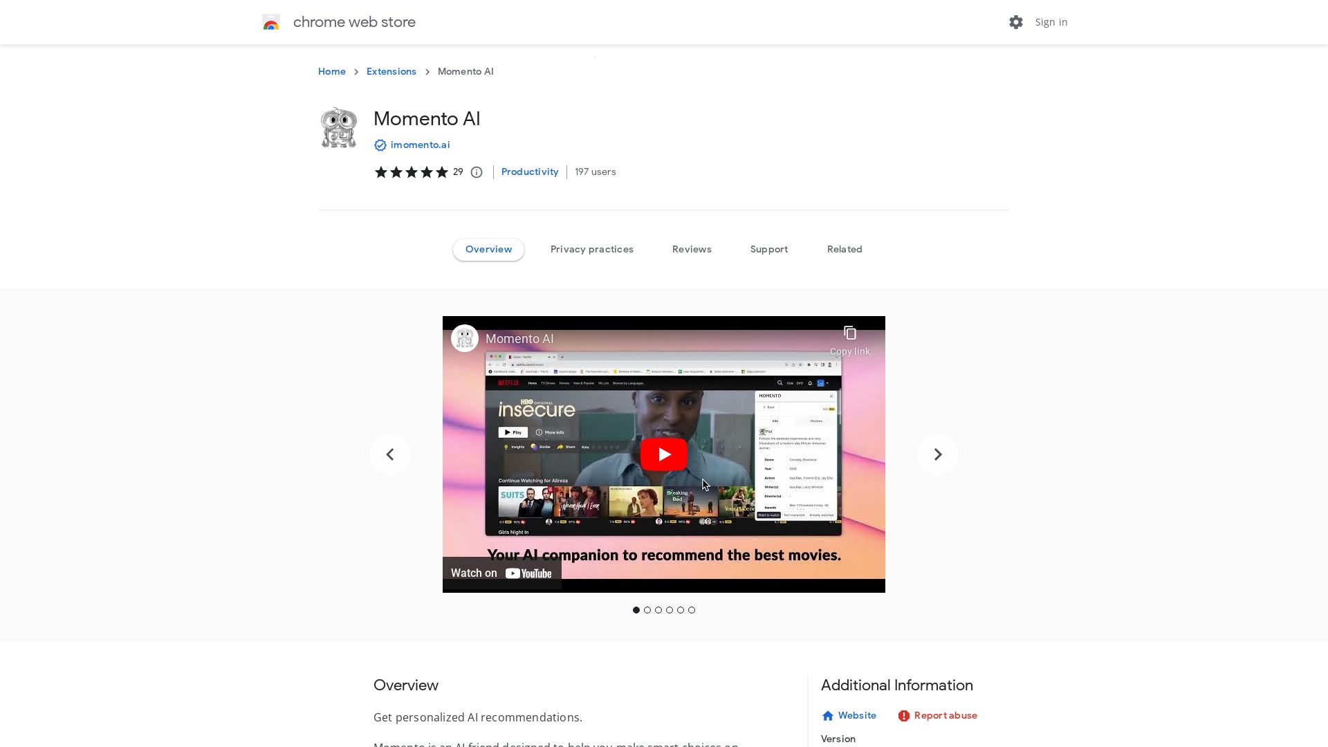 Momento AI | Personalized Shopping Help | Futureen