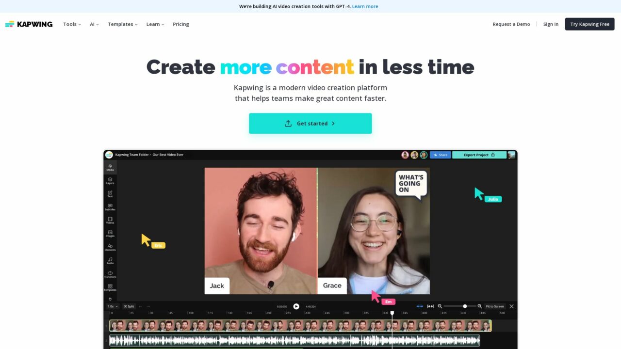 Kapwing 🎥 Create Content Efficiently | Futureen