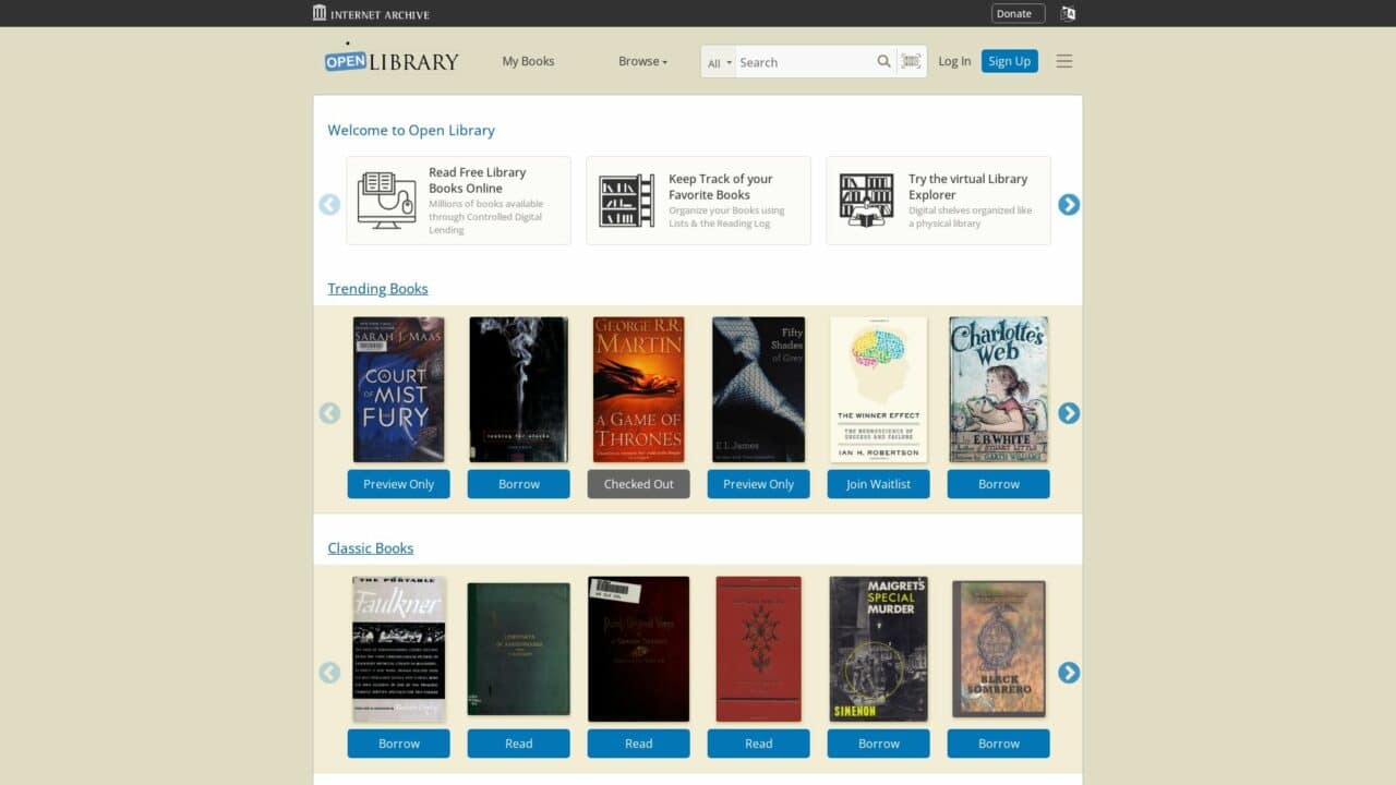 Open Library | Borrow and Read Over 3 Million Books Free | Futureen