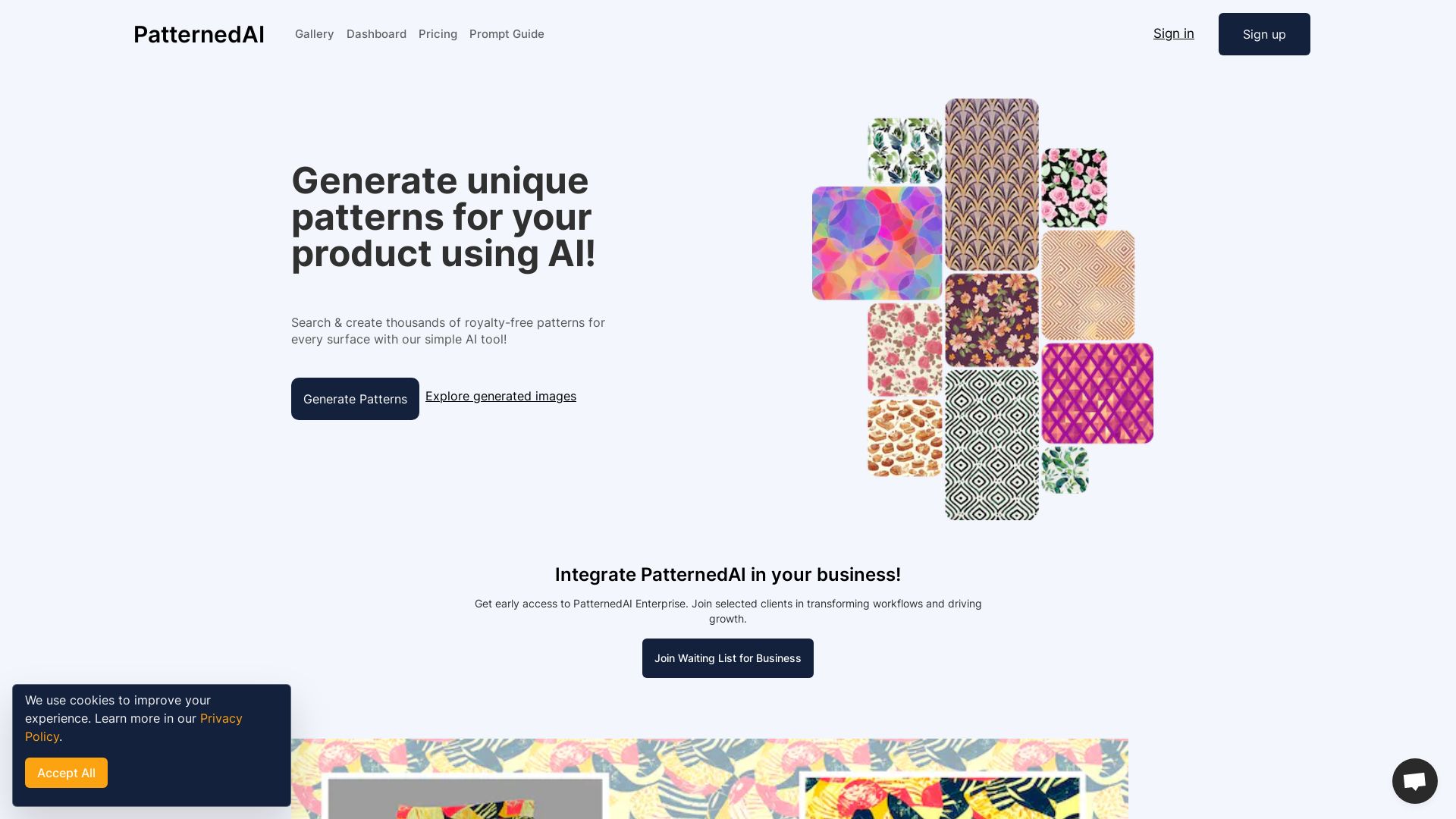 PatternedAI | Create Unique Seamless Patterns with AI | Futureen