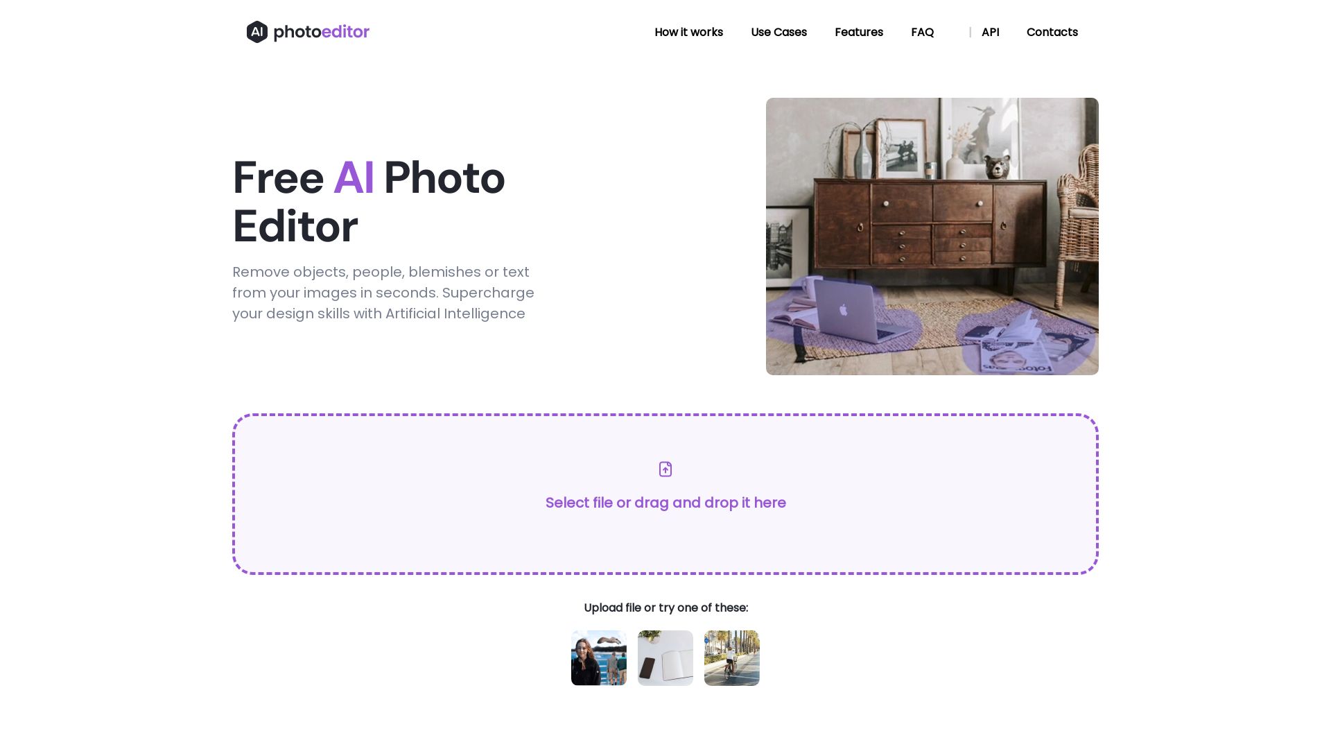 photoeditor.ai | Free AI Tool for Removing Objects and Text | Futureen
