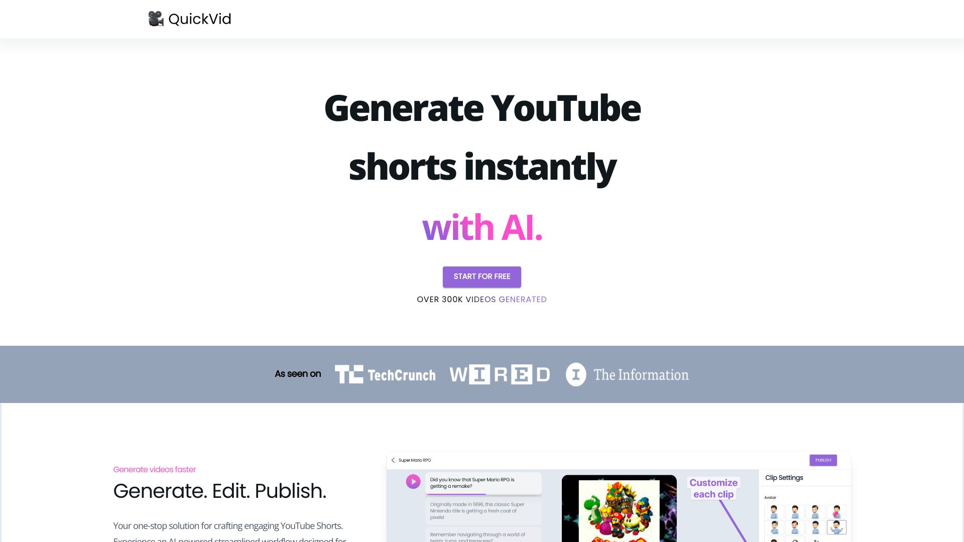QuickVid | Create YouTube Shorts 10x Faster! | Futureen