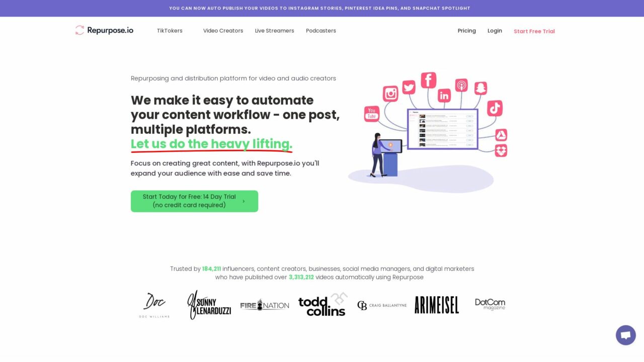 Repurpose.io | Simplifies Social Media Content Repurposing | Futureen