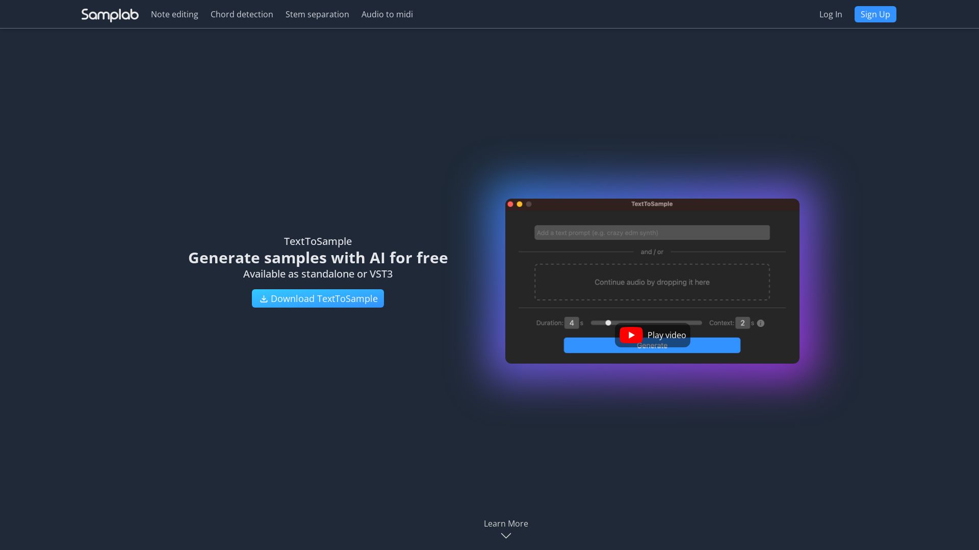 TextToSample | Convert Text to Free Audio Samples | Futureen