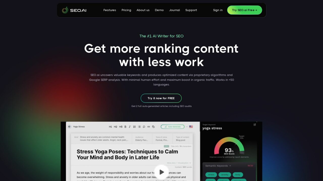 SEO.ai 🤖 The Ultimate AI Writer for SEO | Futureen