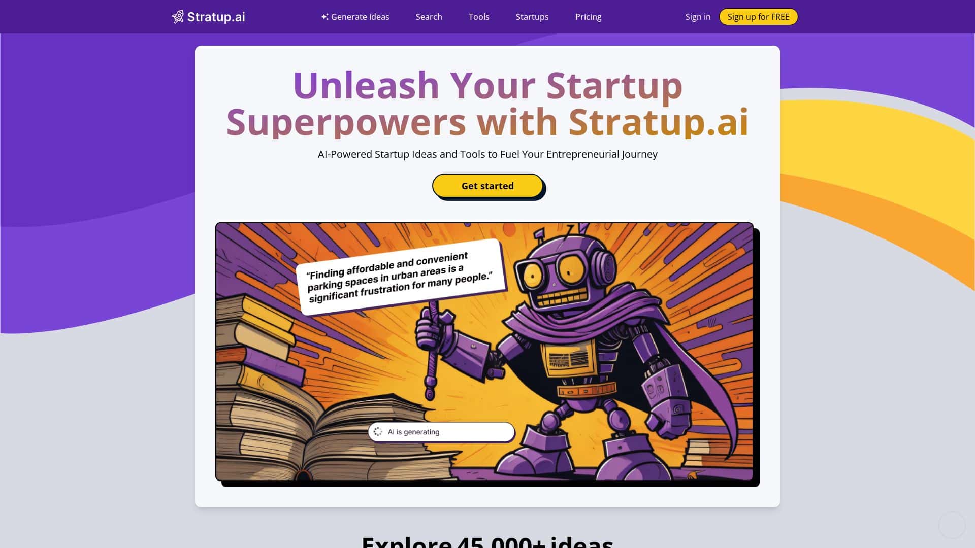 Stratup.ai | Generate Unique Startup Ideas Instantly | Futureen