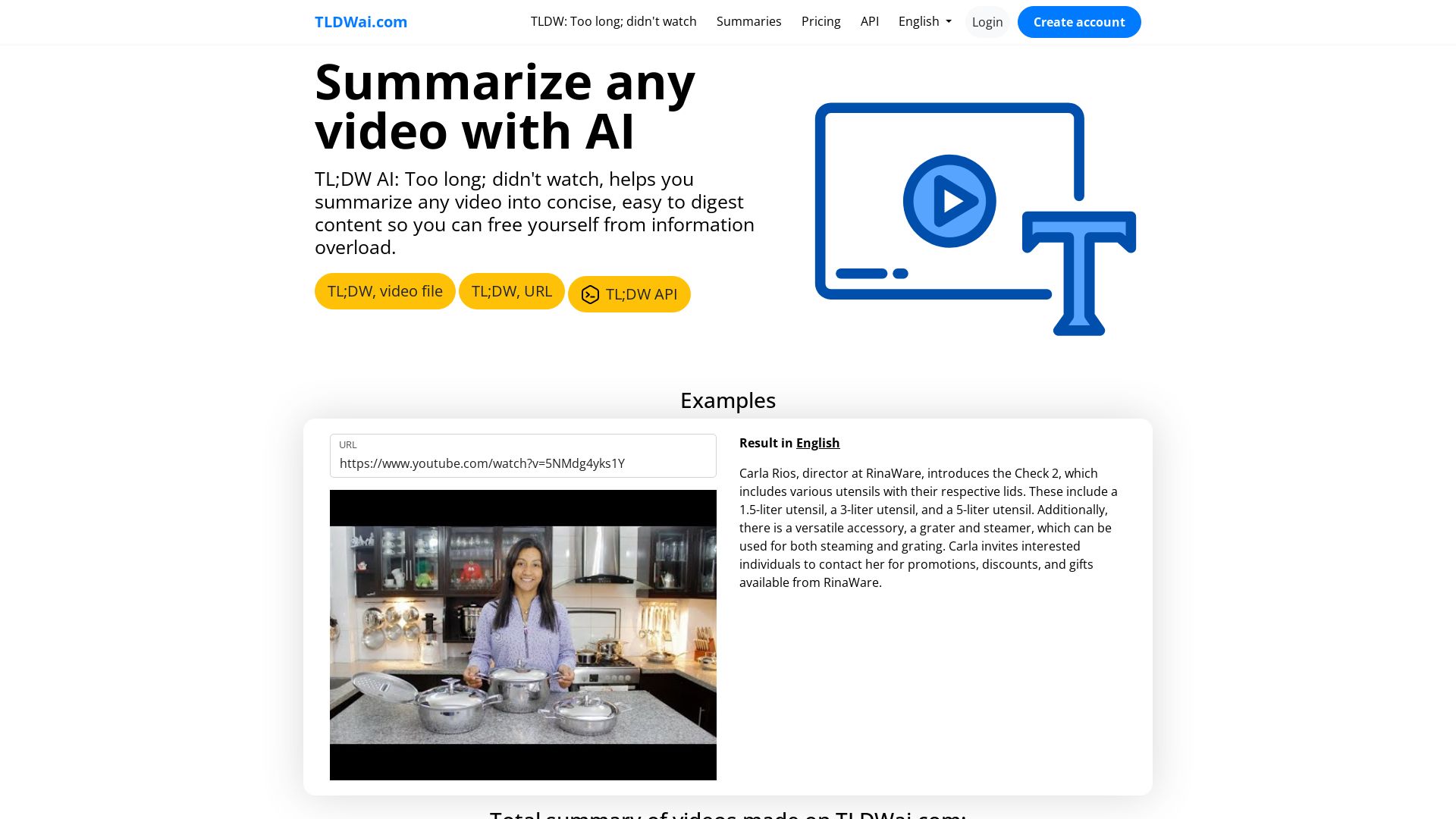 TL;DW AI | Simple Video Summaries at Your Fingertips | Futureen