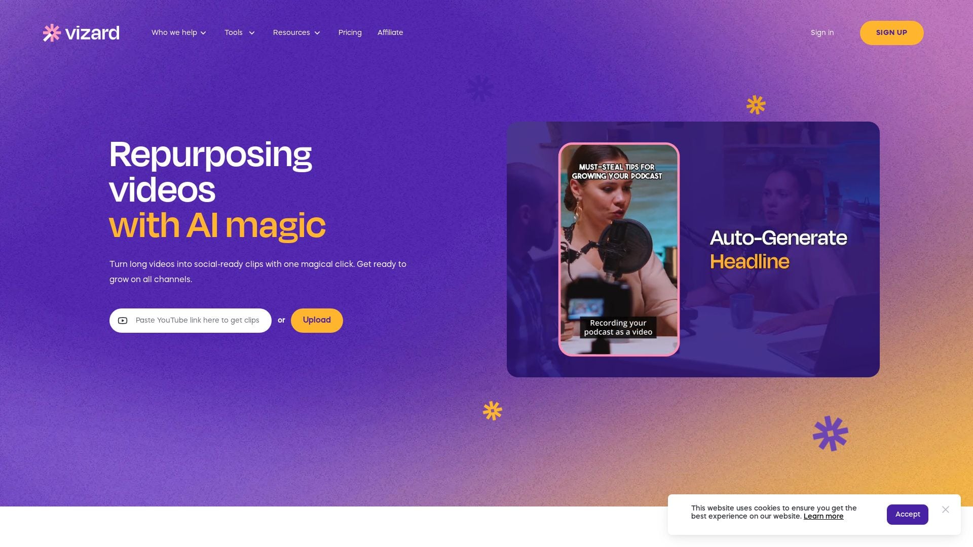 Vizard.ai | Create 10+ Videos Instantly Using AI | Futureen