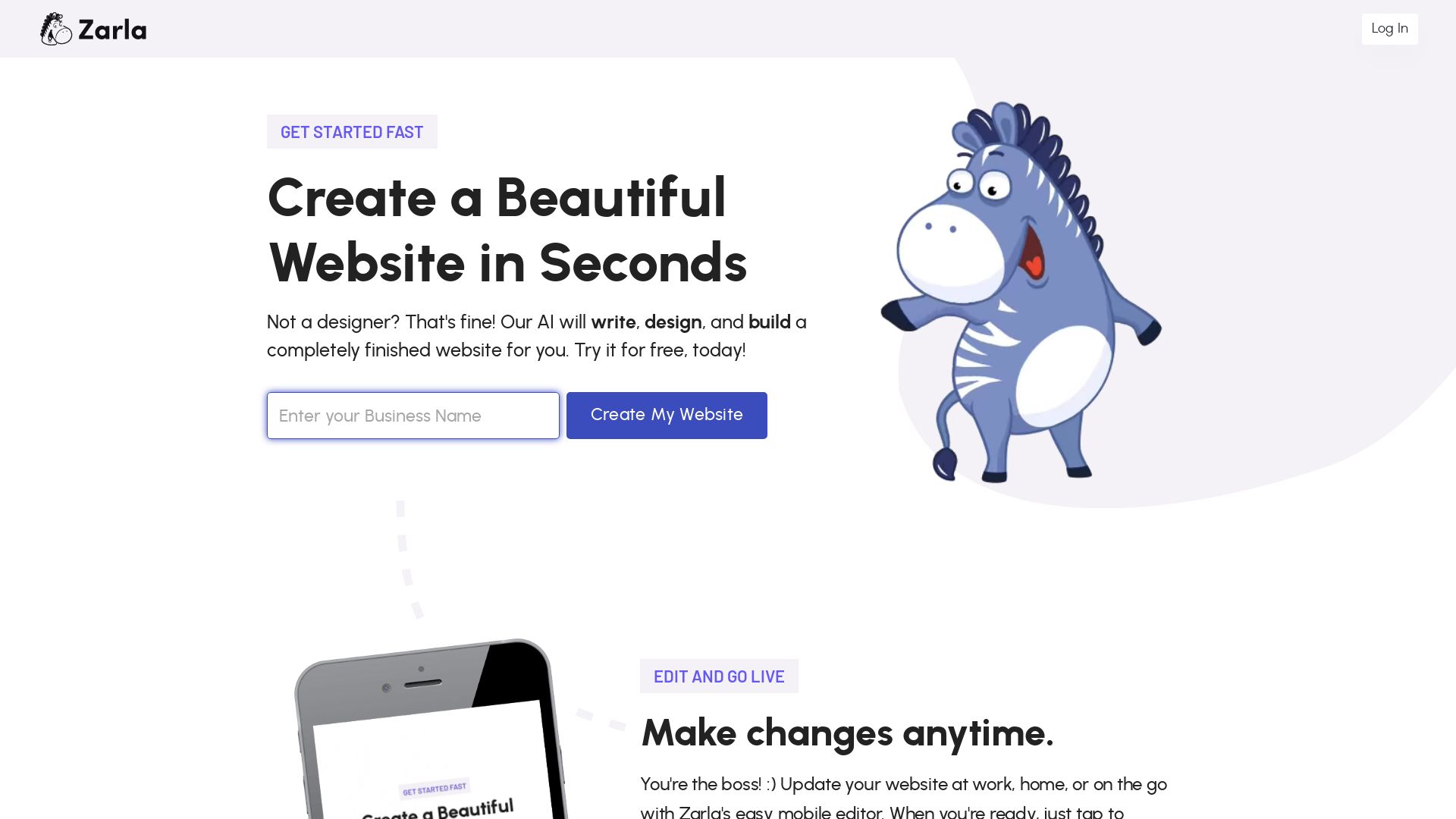 Zarla AI | Build Your Website 100x Faster | Futureen