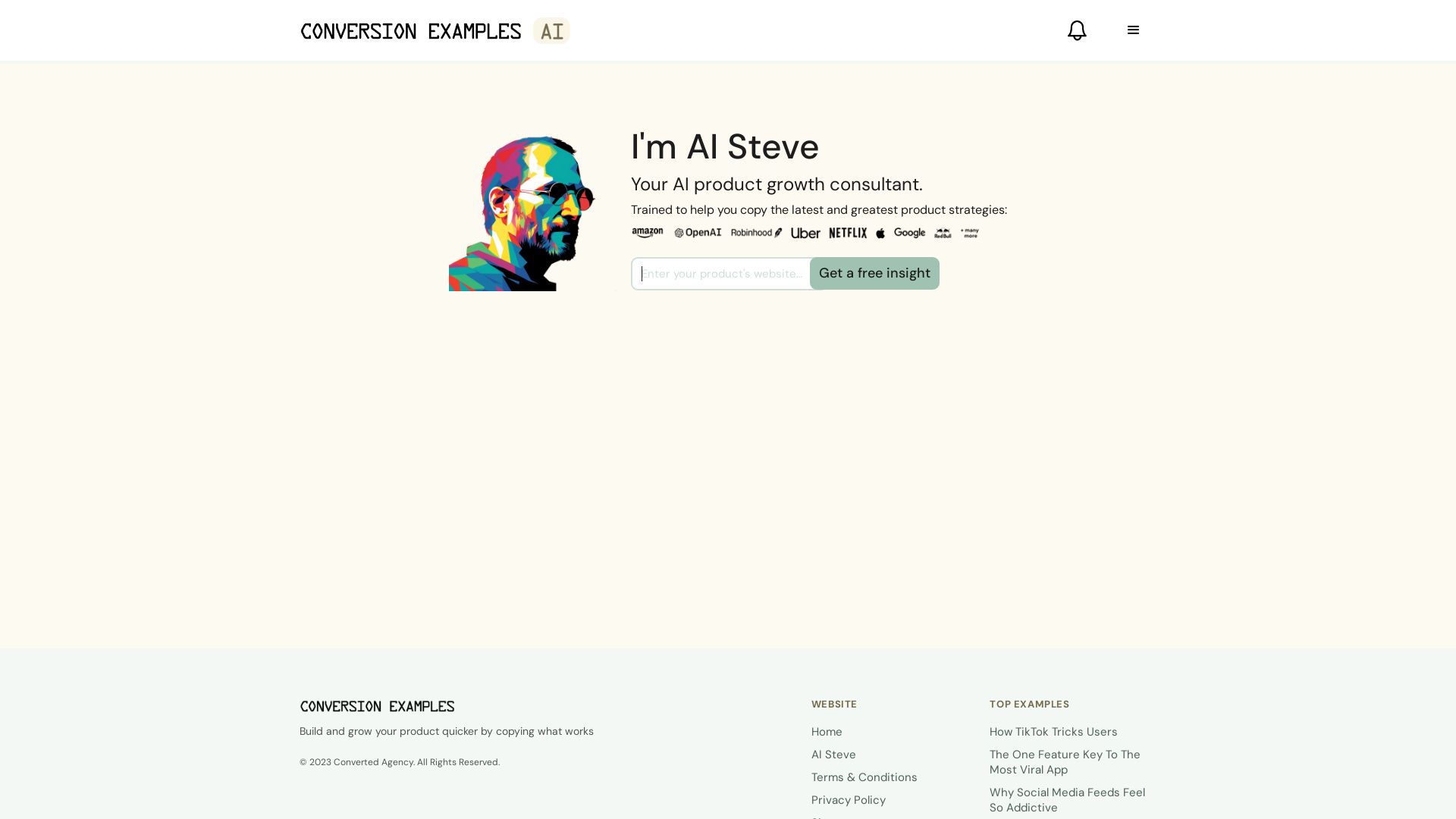 AI Steve | Conversion Examples | Futureen