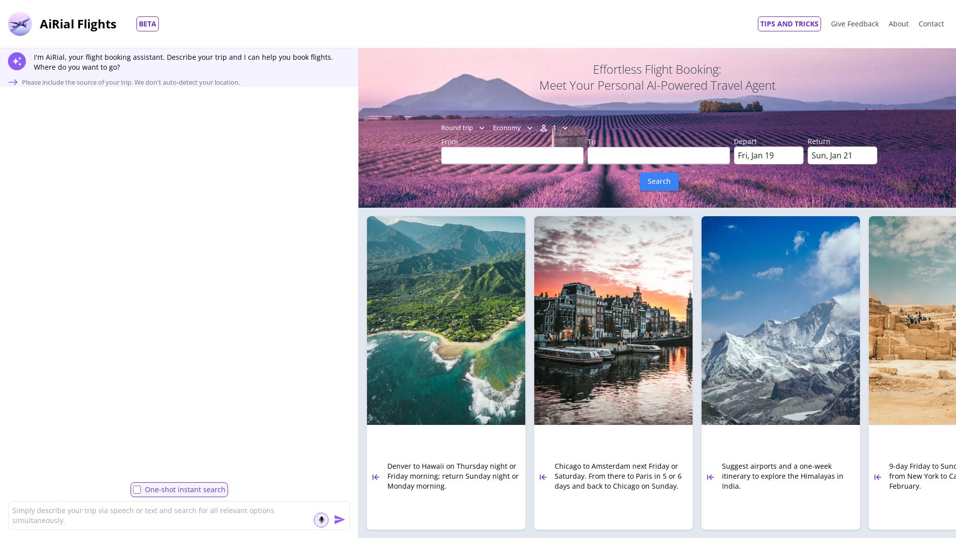 AiRial | Simplify Travel Planning with AI-Powered Flight Booking | Futureen
