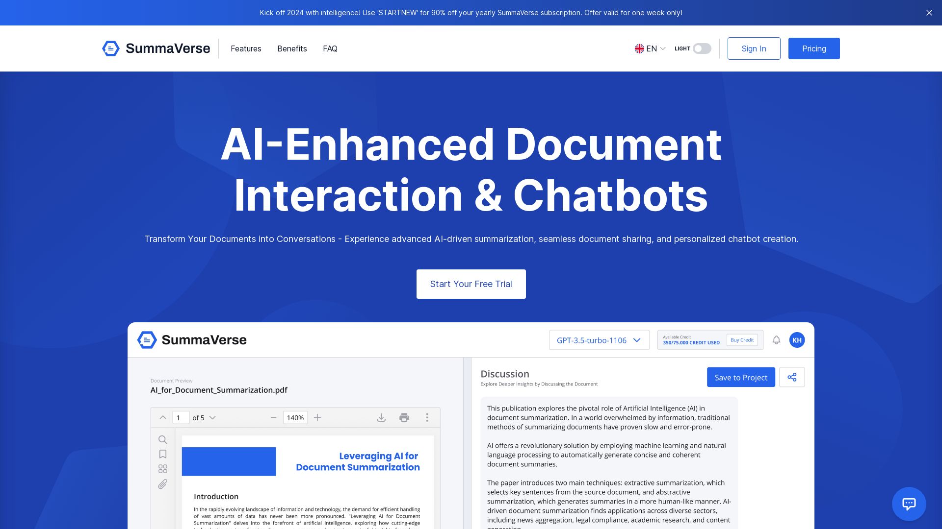 Chat with Documents | Simplify intricate documents using AI-powered summaries and chatbot ...
