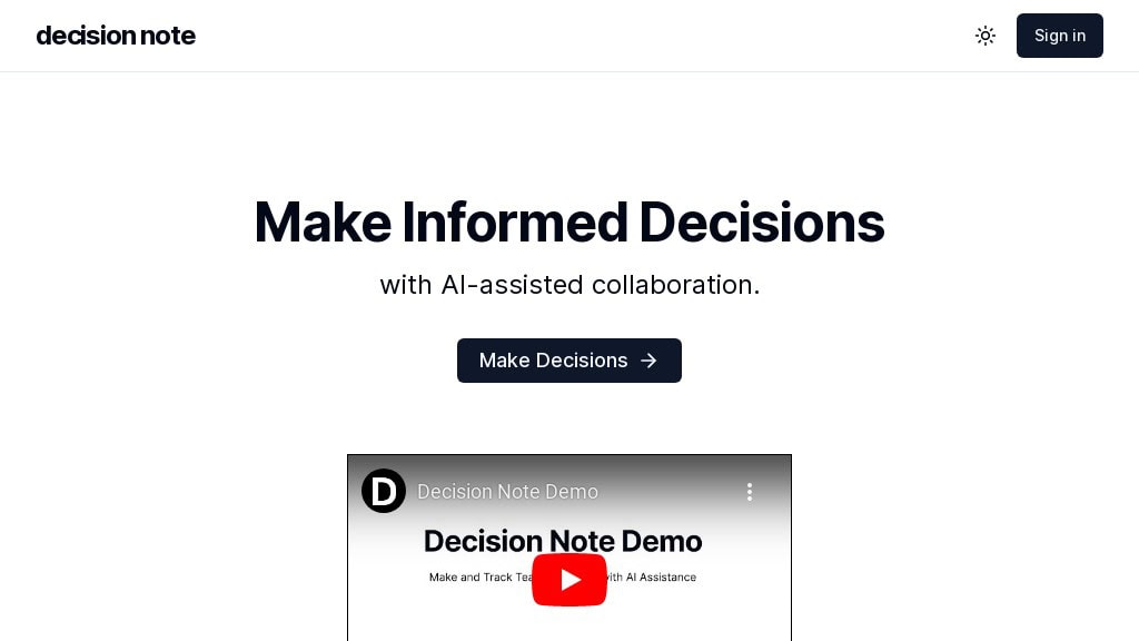 DecisionNote | Simplify Decisions with Ease | Futureen