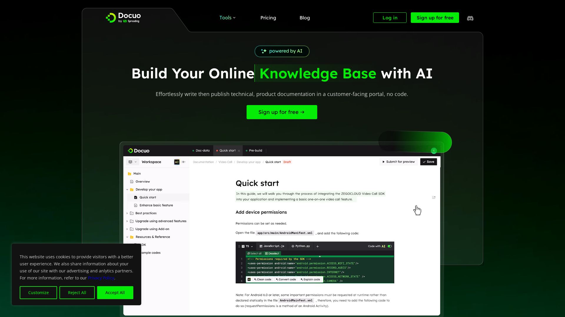 Docuo | AI-Powered Knowledge Base Creation | Futureen