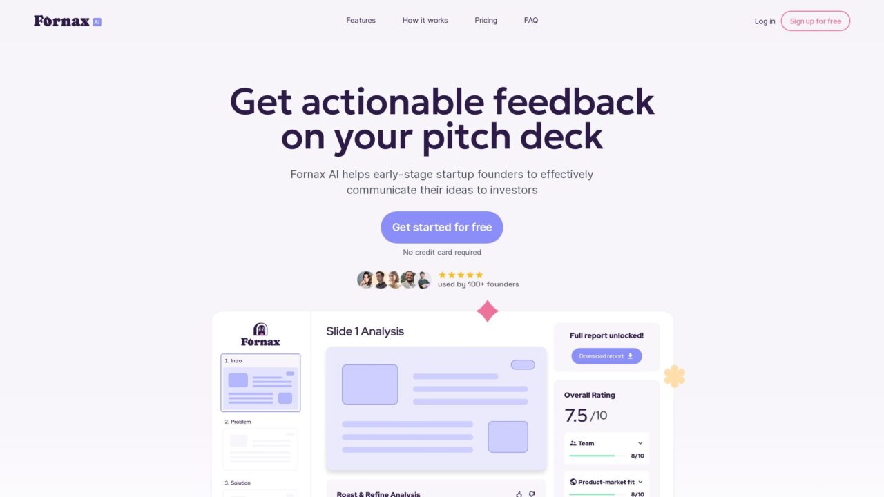Fornax | Get Instant Feedback to Perfect Your Investor Pitch | Futureen