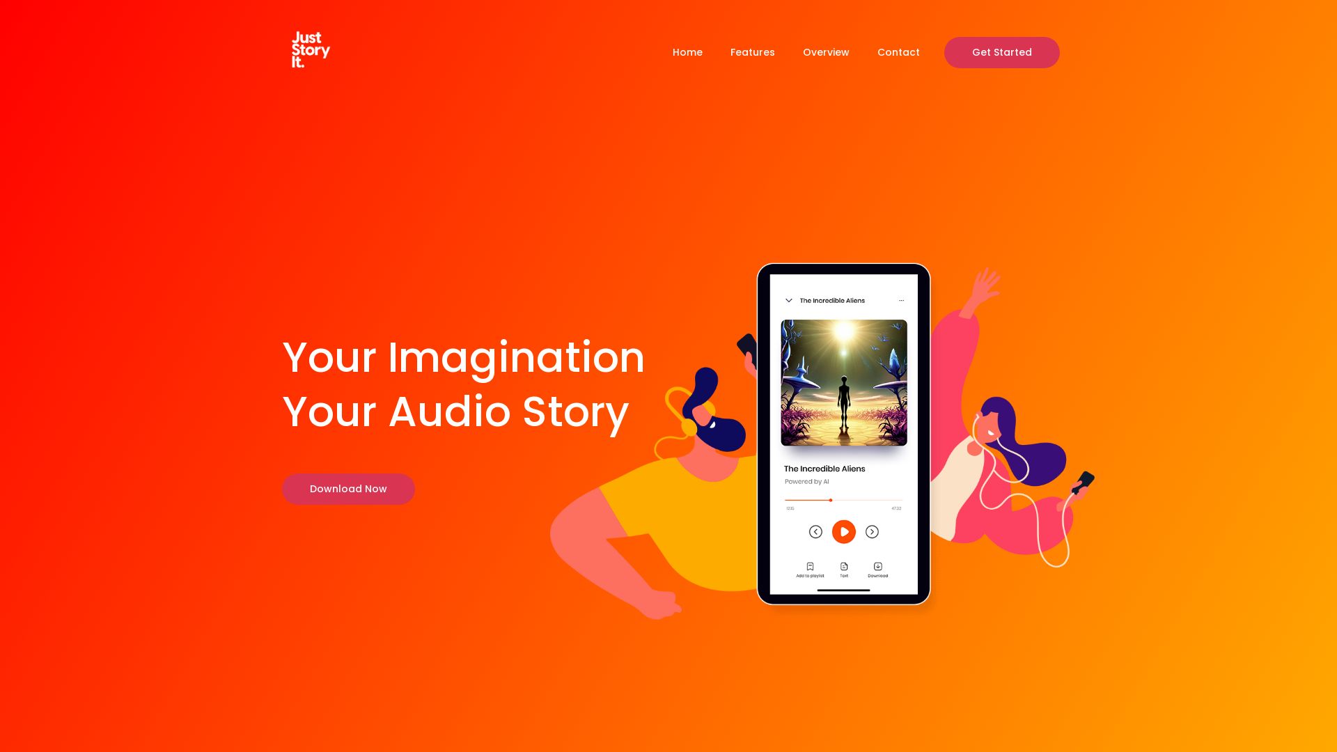 Just Story It | Craft personalized audio stories using AI | Futureen