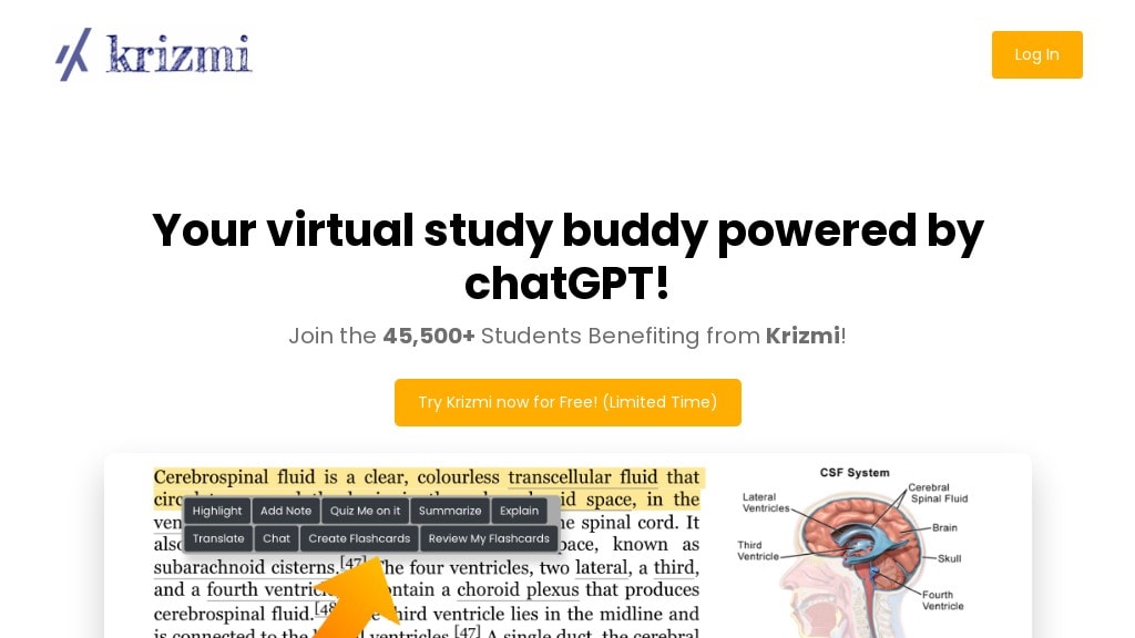 Krizmi | Interactive Study Companion | Futureen