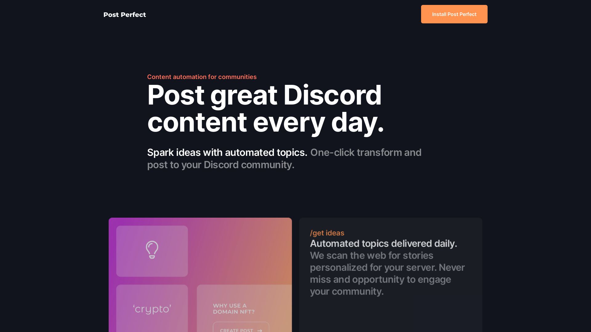 Post Perfect | Enhance Your Discord Content Easily | Futureen